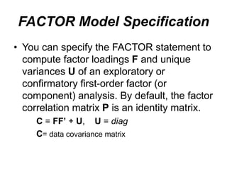 Confirmatory Factor Analysis presentatioon .ppt