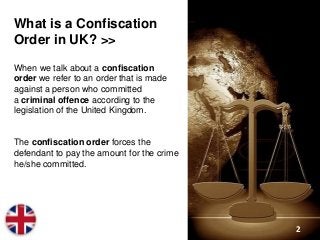 Confiscation Order for Criminal Offences