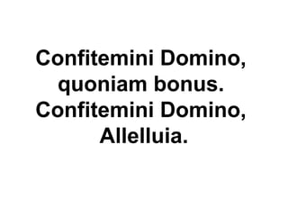 Confitemini Domino Pps
