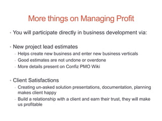 Project Management @ Confiz - An Overview | PPT