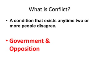 Conflic resolution | PPTX