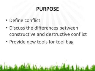 Destructive Conflict