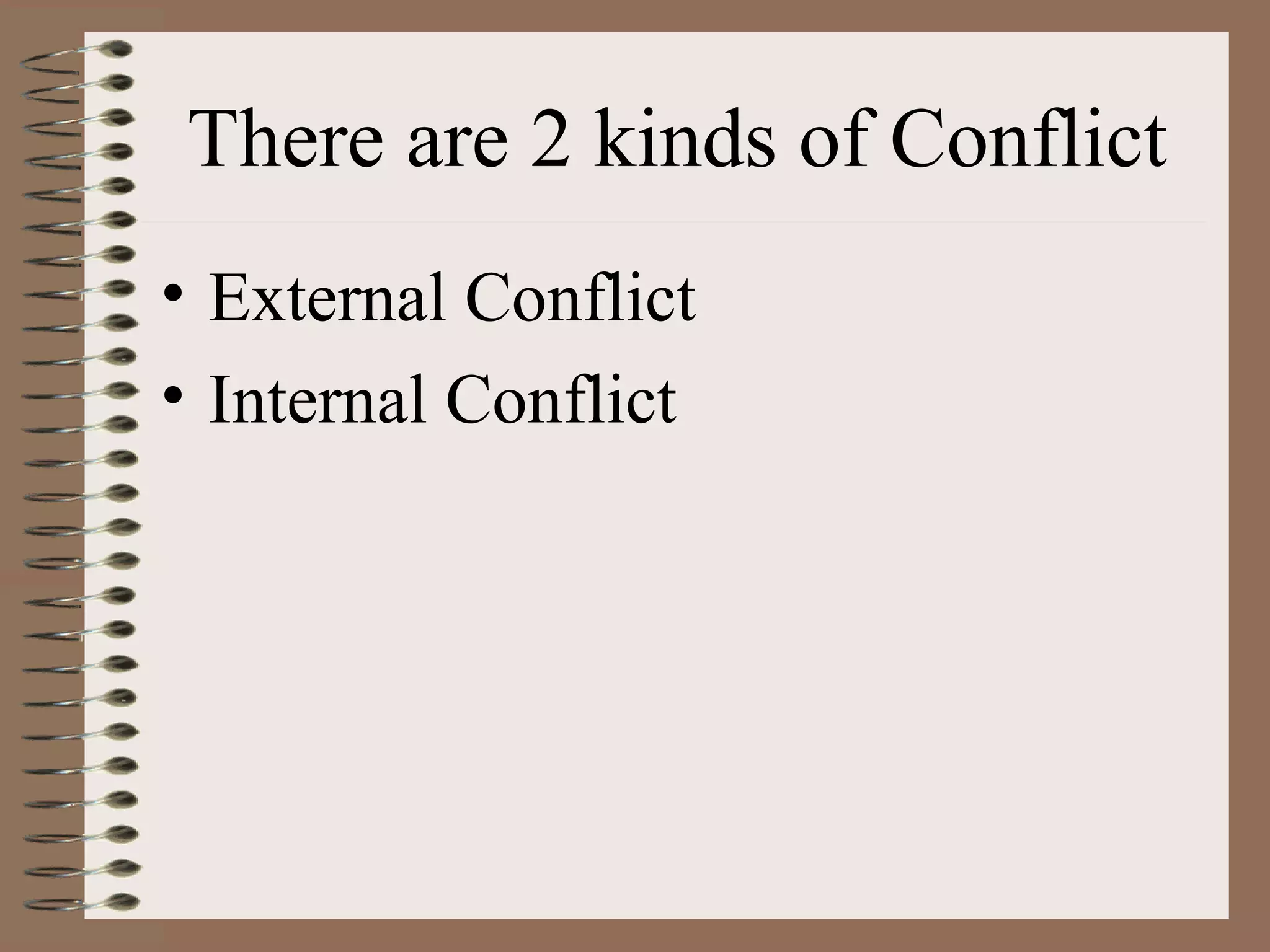 Conflict in literature | PPT