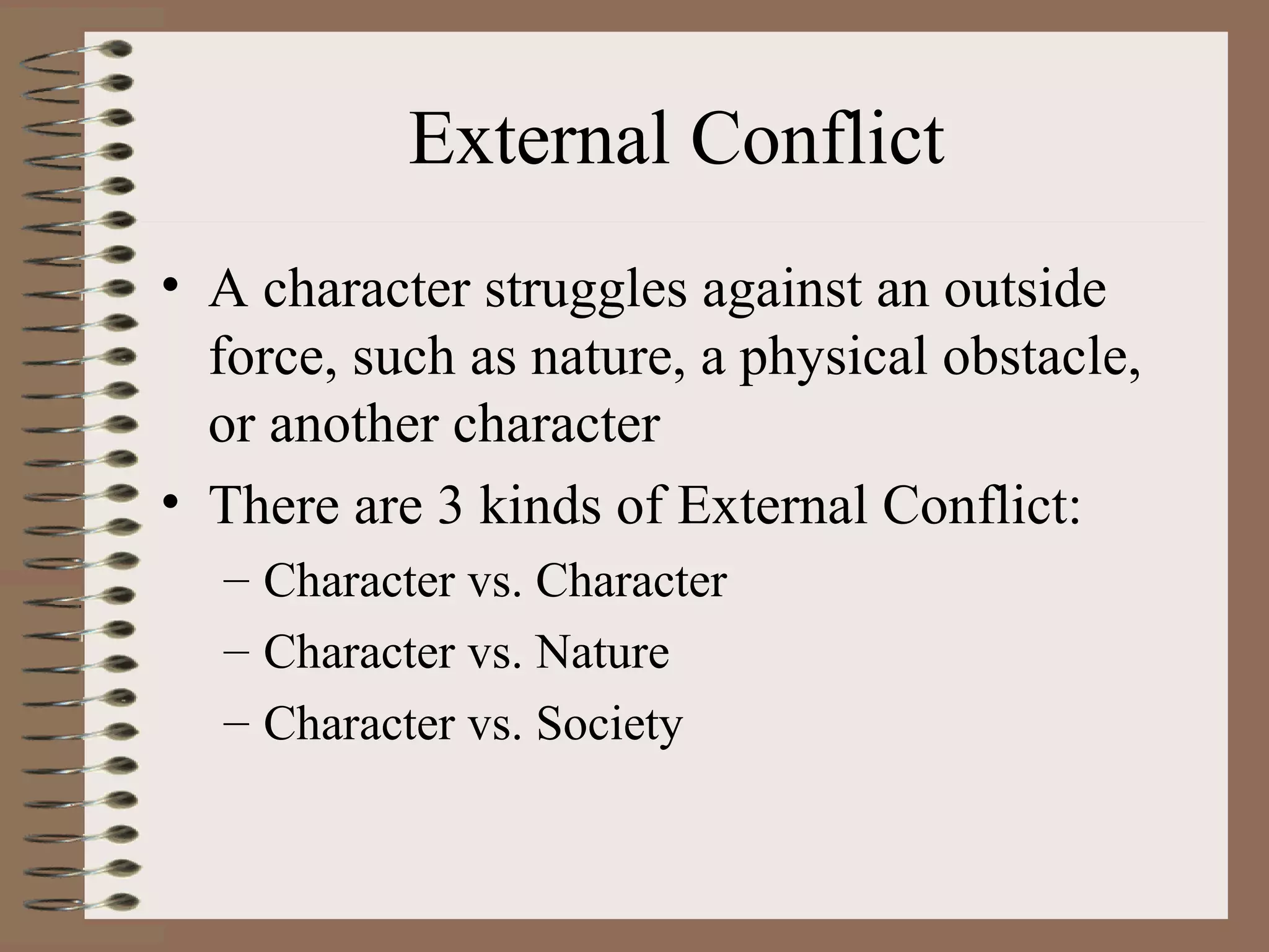 Conflict in literature | PPT