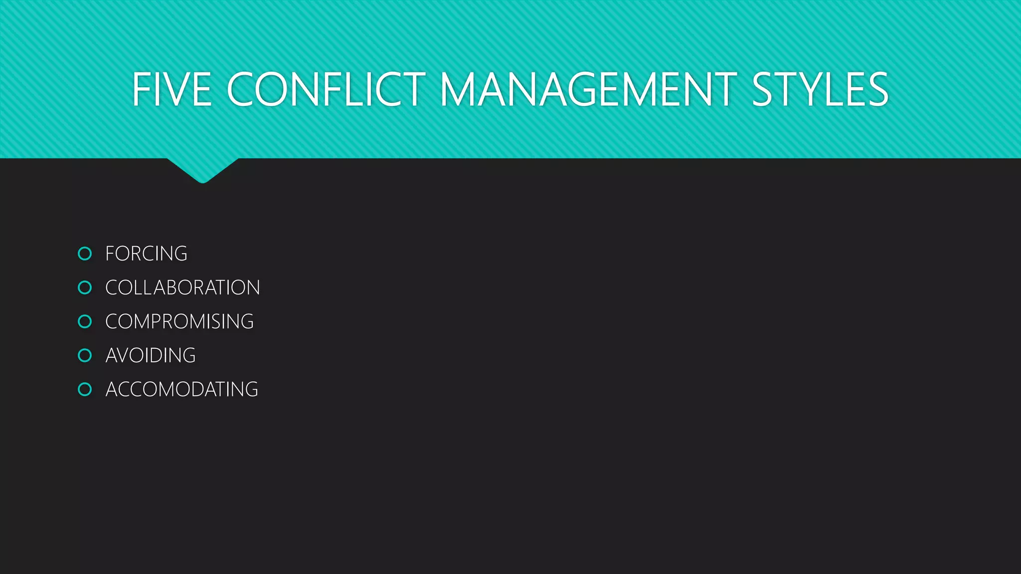 Conflict resolution | PPTX