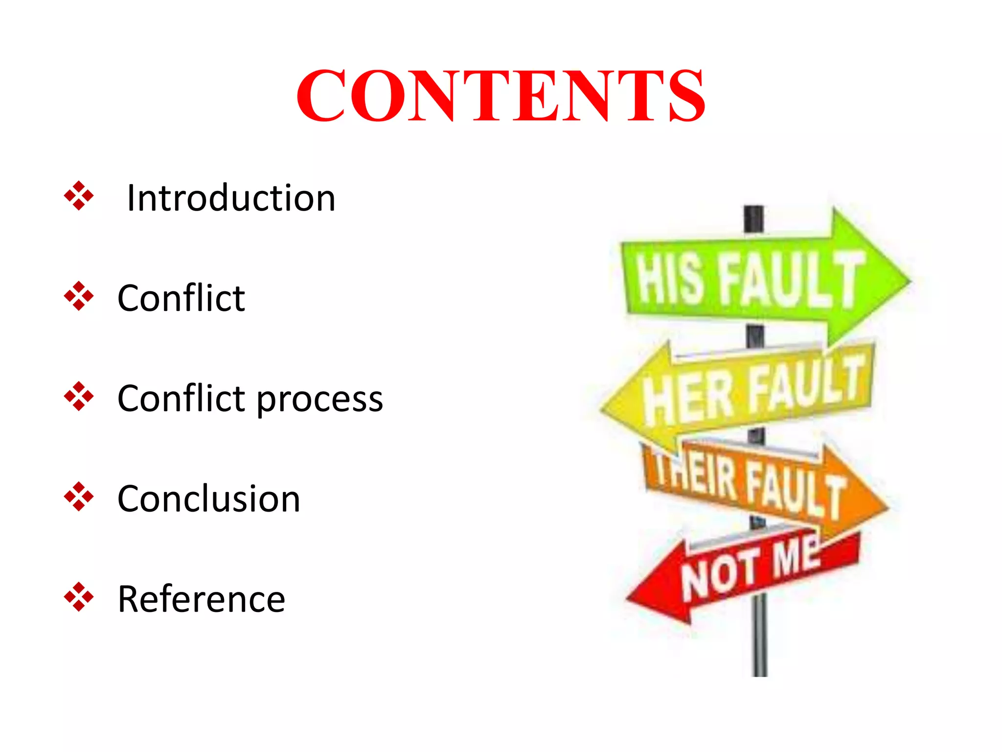CONFLICT & CONFLICT PROCESS | PPTX