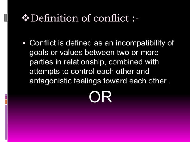 Conflict | PPT