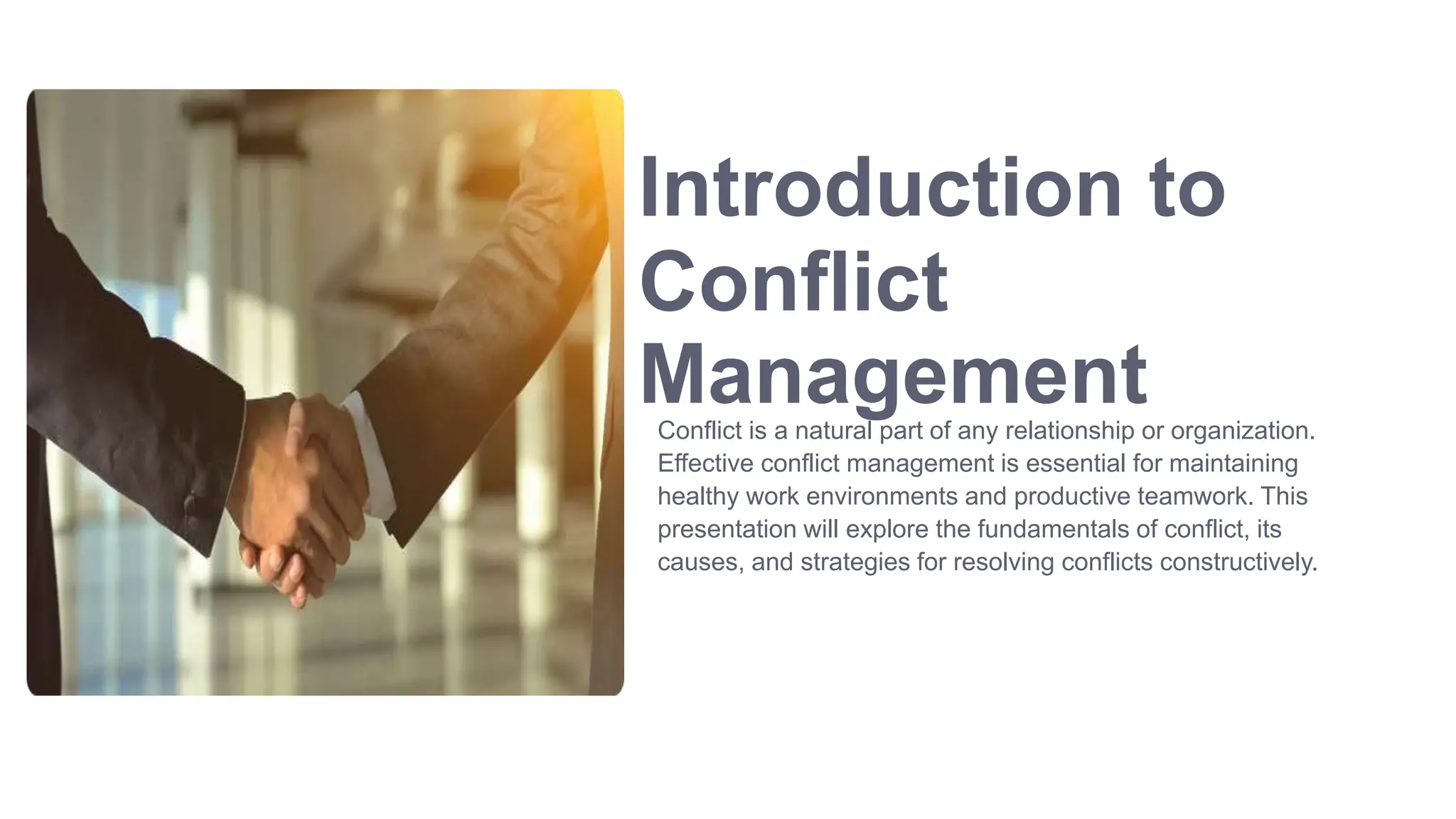 Conflict Management ppt, by Ganpat Kumar Choudhary | PPT