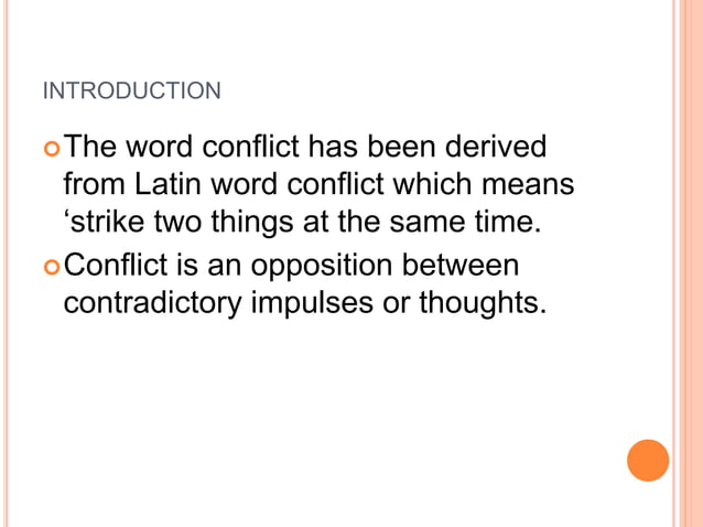 Conflict.pptx SUBJECT PSYCHOLOGY-NURSING | PPT