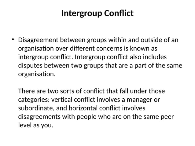 PPT ON CONFLICT AND ITS TYPES AND DIFFERENCES | PPT