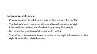 Conflict- causes and strategies.pptx | Business | Business and Finance