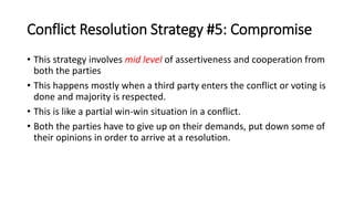 Conflict- causes and strategies.pptx | Business | Business and Finance