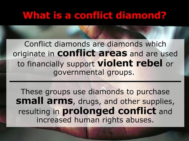 Conflict Diamond Industry In Africa | PPT | Death, Injury, or Military Conflict | Sensitive Topics
