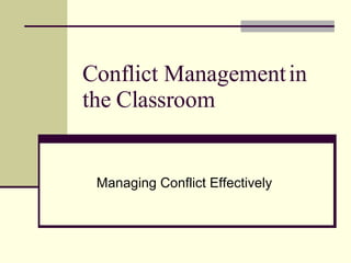 Conflict Management | PPT