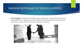 Conflict resolution | PPTX