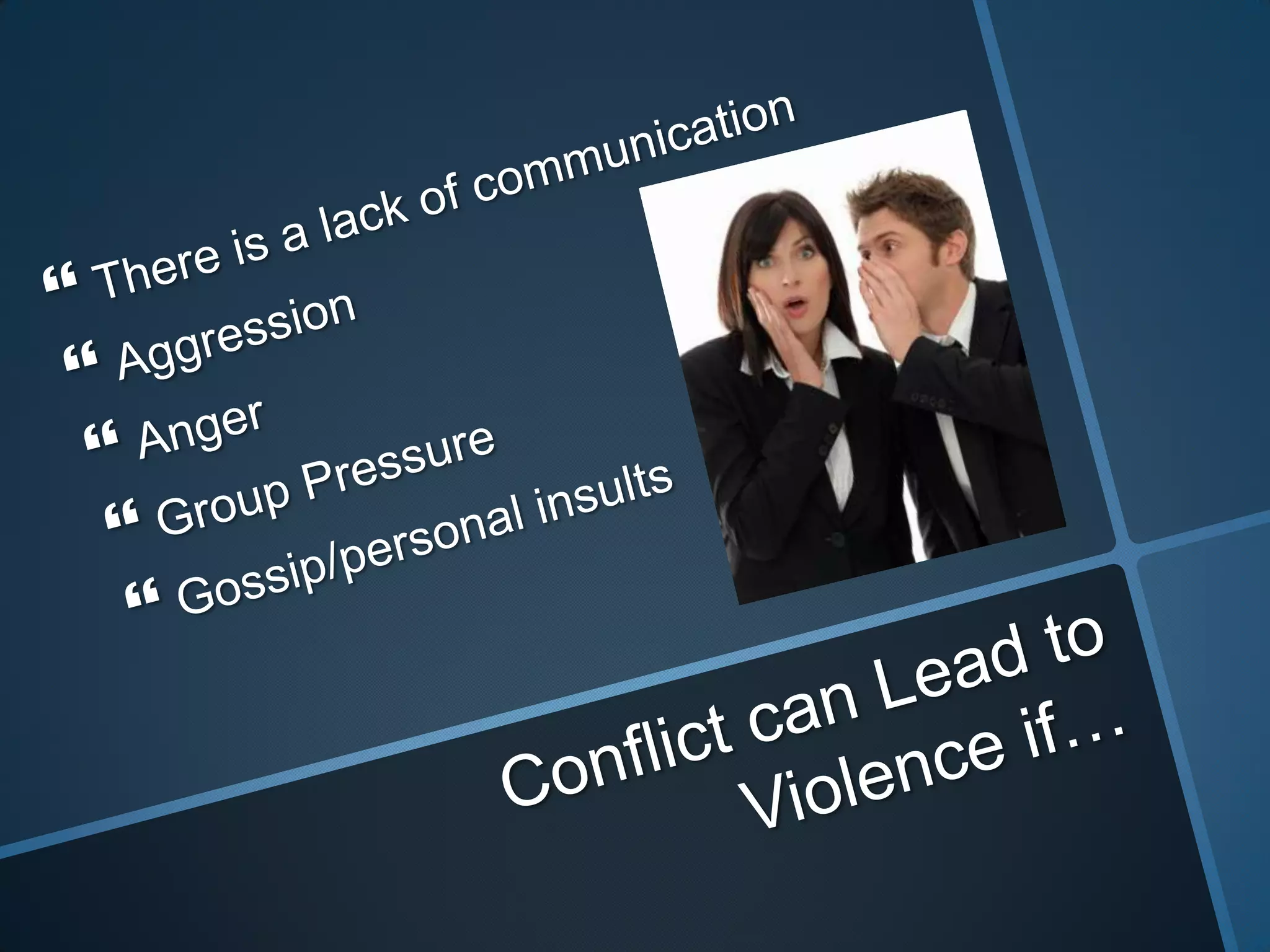 Conflict and anger | PPT
