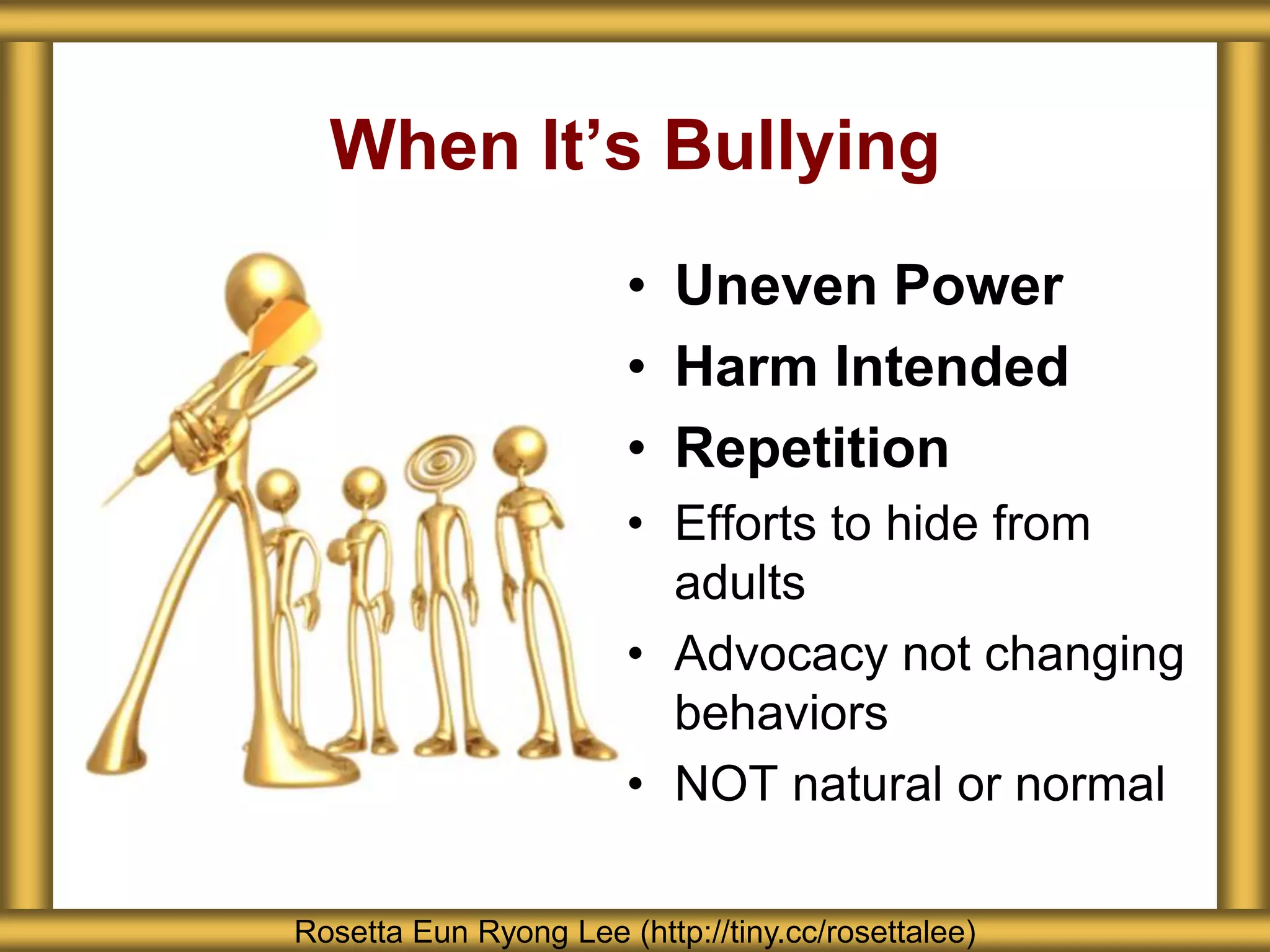 Conflict and Bullying Their Differences and Your Responsibility | PPTX