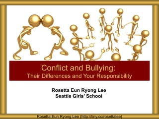 Conflict and Bullying: Their Differences and Your Responsibility | PPT