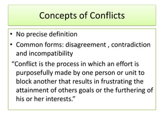 Conflict and coordination | PPTX