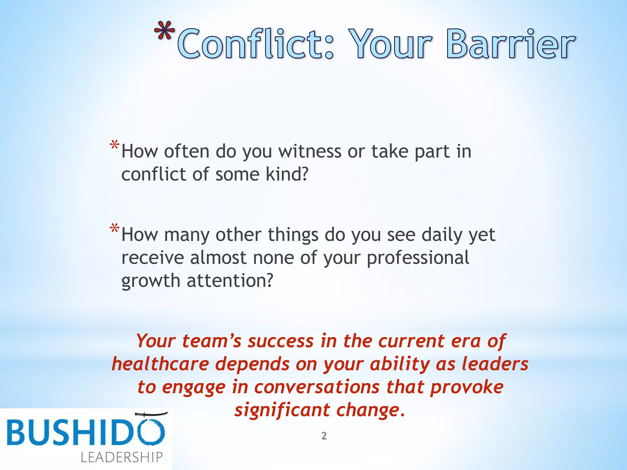 Conflict and Crisis Management | PPTX