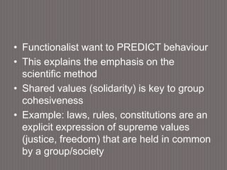 Conflict and functionalist theory | PPTX