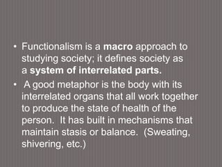 Conflict and functionalist theory | PPTX