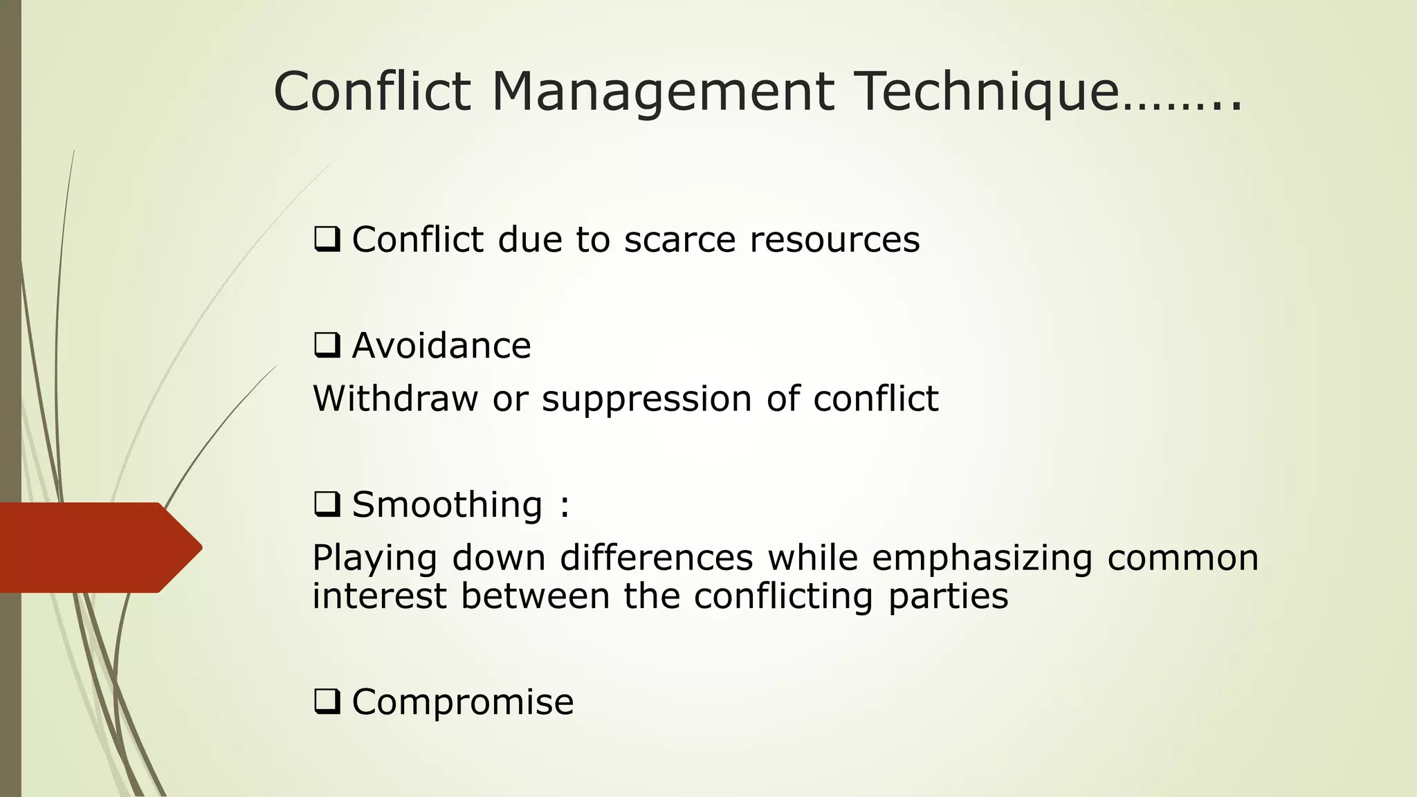 Conflict and management presentation | PPTX