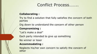 Conflict and management presentation | PPT