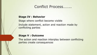 Conflict and management presentation | PPT