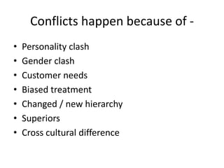 Conflict and negotiation | PPTX