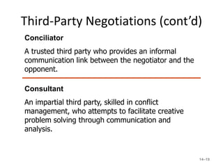 conflict and negotiation in project management | PPT