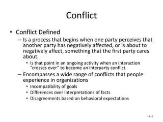 conflict and negotiation in project management | PPT
