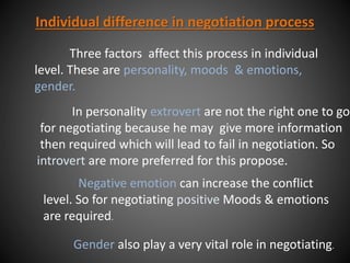 Best Description on Conflict and Negotiation | PPTX