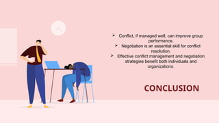 Conflict and negotiation in Organisation Behaviour | PPT