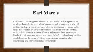 Conflict Approach in sociology with example | PPTX