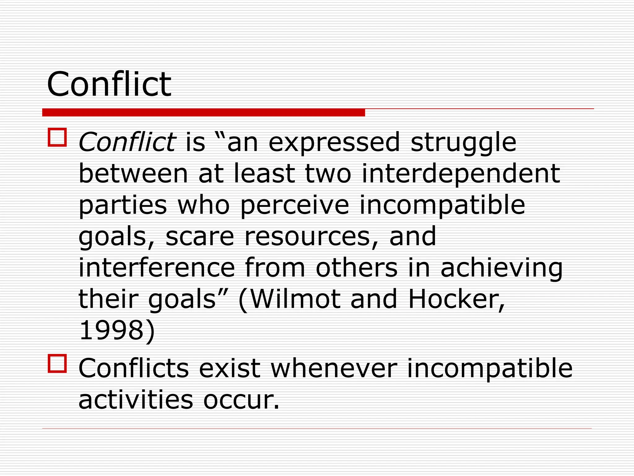 Conflict causes & types at work place.ppt
