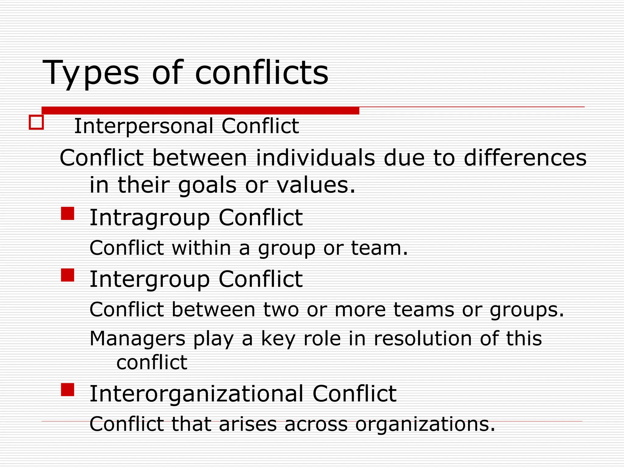 Conflict causes & types at work place.ppt