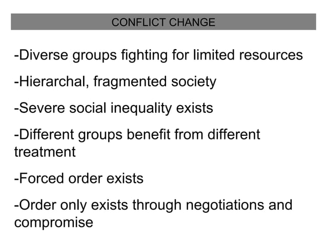 Conflict change | PPT | War and Conflicts