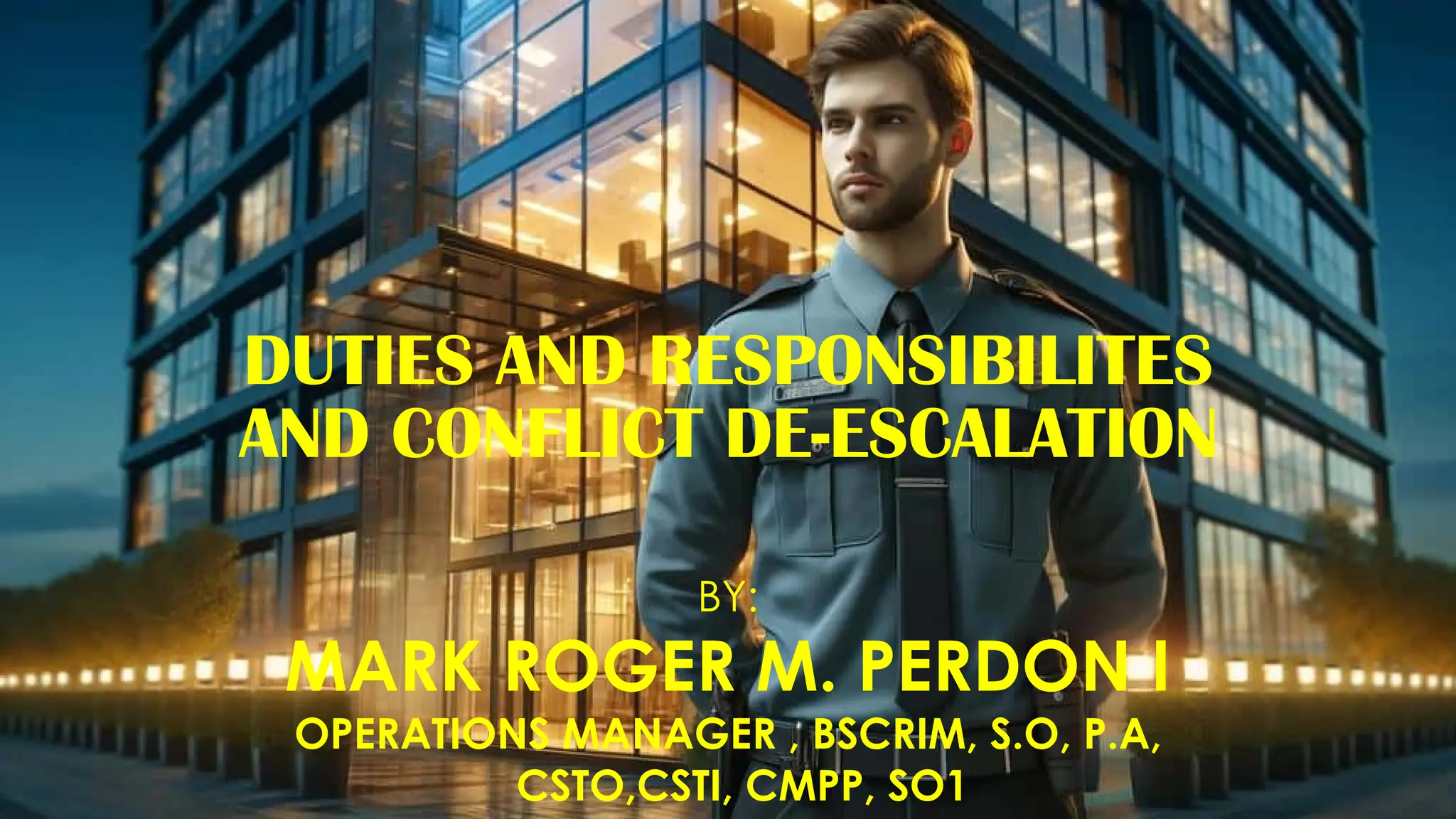 Conflict De- Escalation Procedures and seminar.pptx