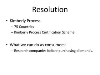 Conflict diamonds | PPTX