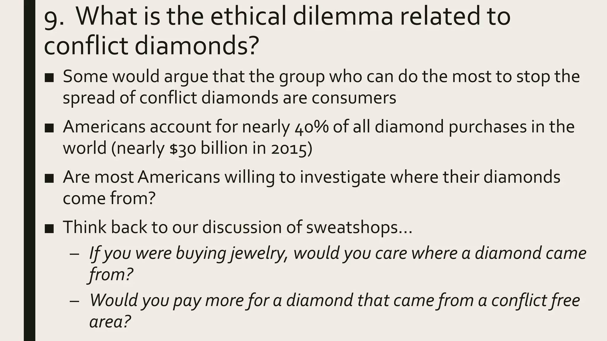 Conflict diamonds (2017) | PPTX