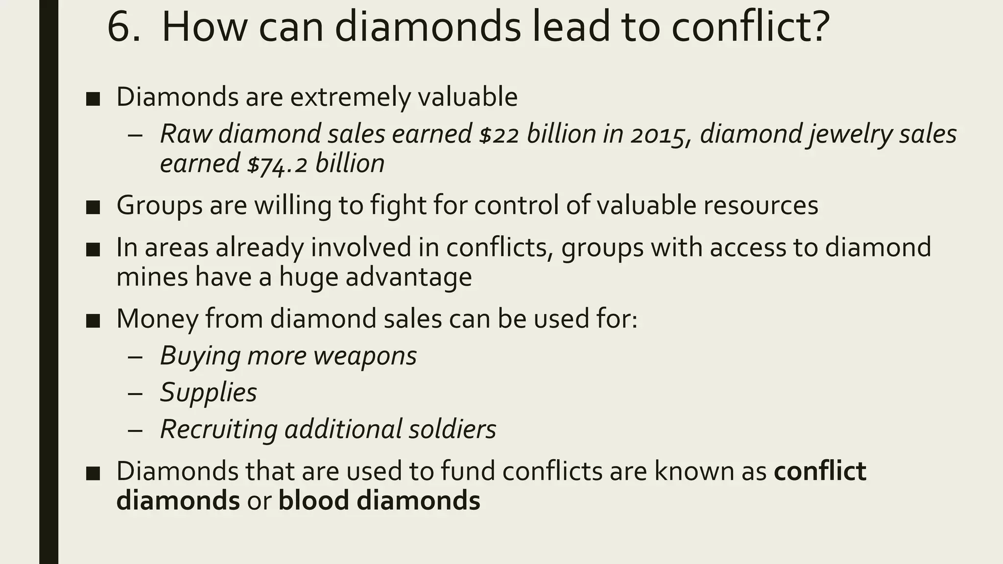 Conflict diamonds (2017) | PPTX