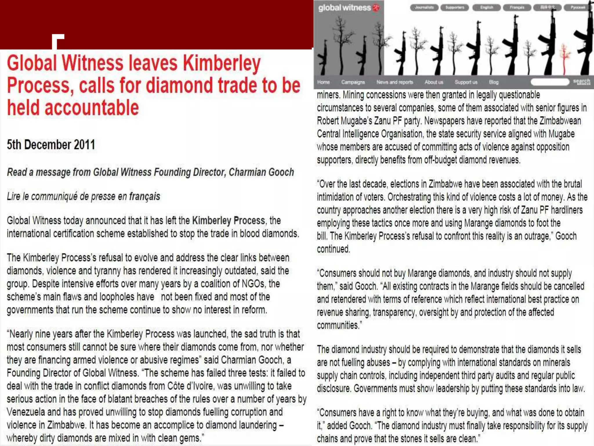 Conflict Diamonds & Kimberley Process | PPTX