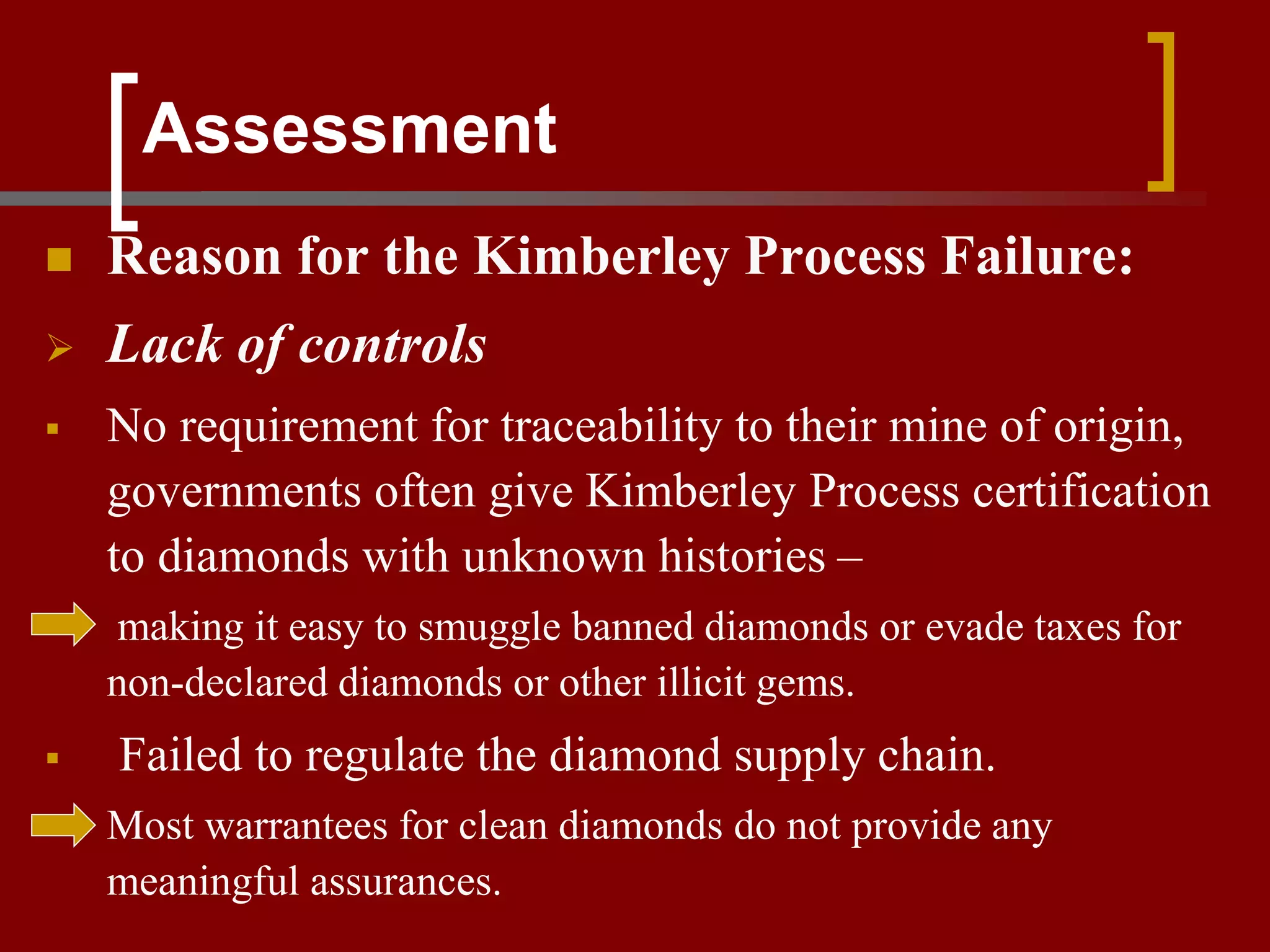 Conflict Diamonds & Kimberley Process | PPTX