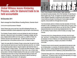 Conflict Diamonds & Kimberley Process | PPTX