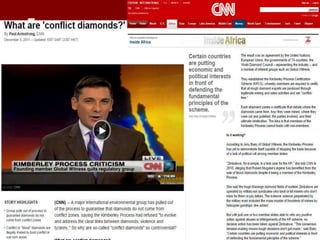 Conflict Diamonds & Kimberley Process | PPTX