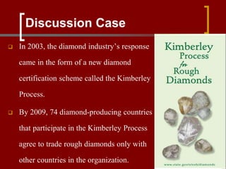 Conflict Diamonds & Kimberley Process | PPTX