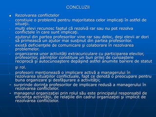 conflictele si negocierea in invatamantul | PPT