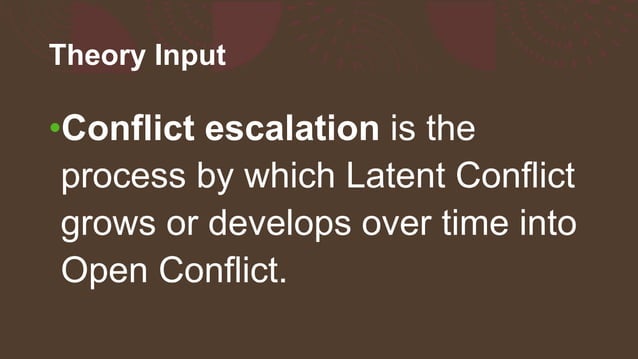 CONFLICT ESCALATION.pptx | War and Conflicts