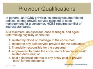 Conflict Free HCBS | PPTX